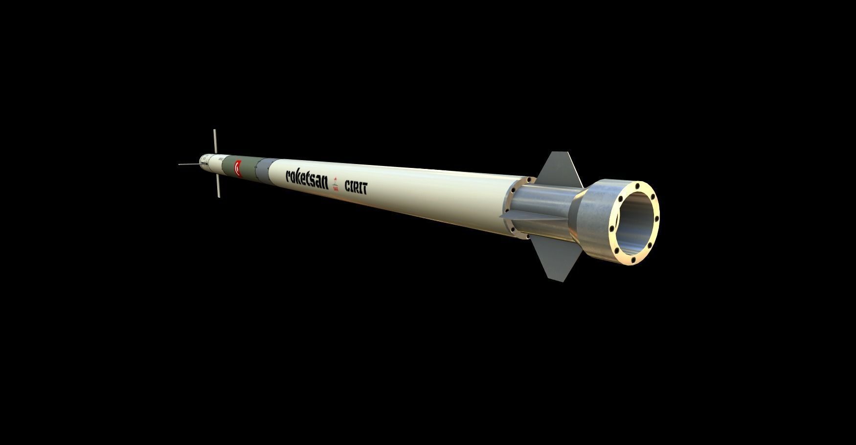 3D model Roketsan Cirit 3 Missile VR / AR / low-poly | CGTrader