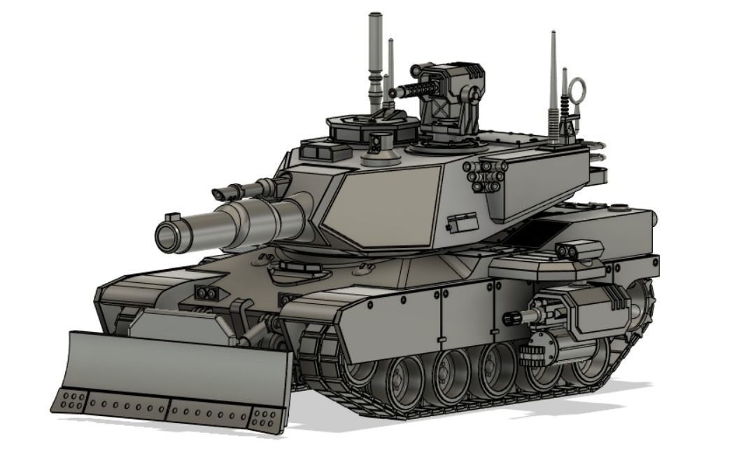 Abrams Pattern MBT 3D model 3D printable | CGTrader
