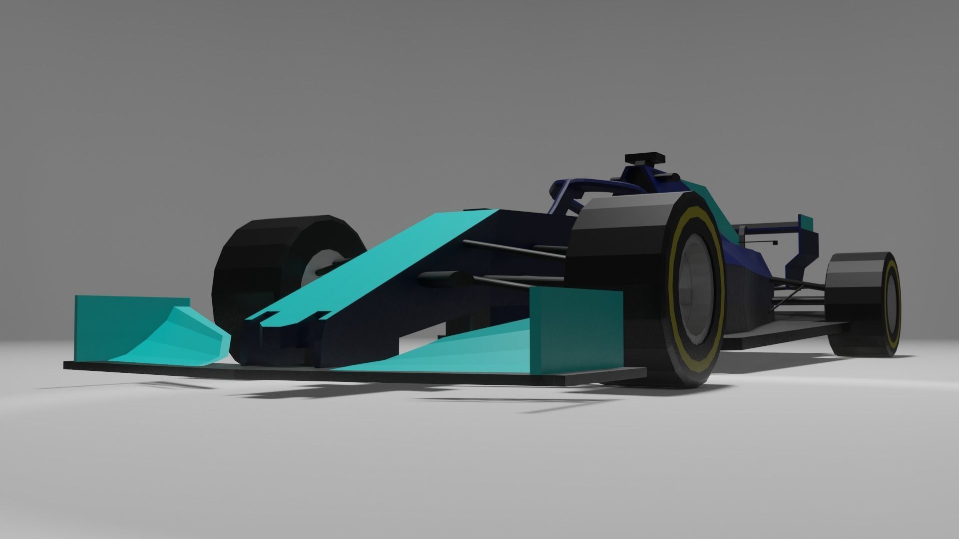 Low Poly F1 Car 3D model | CGTrader