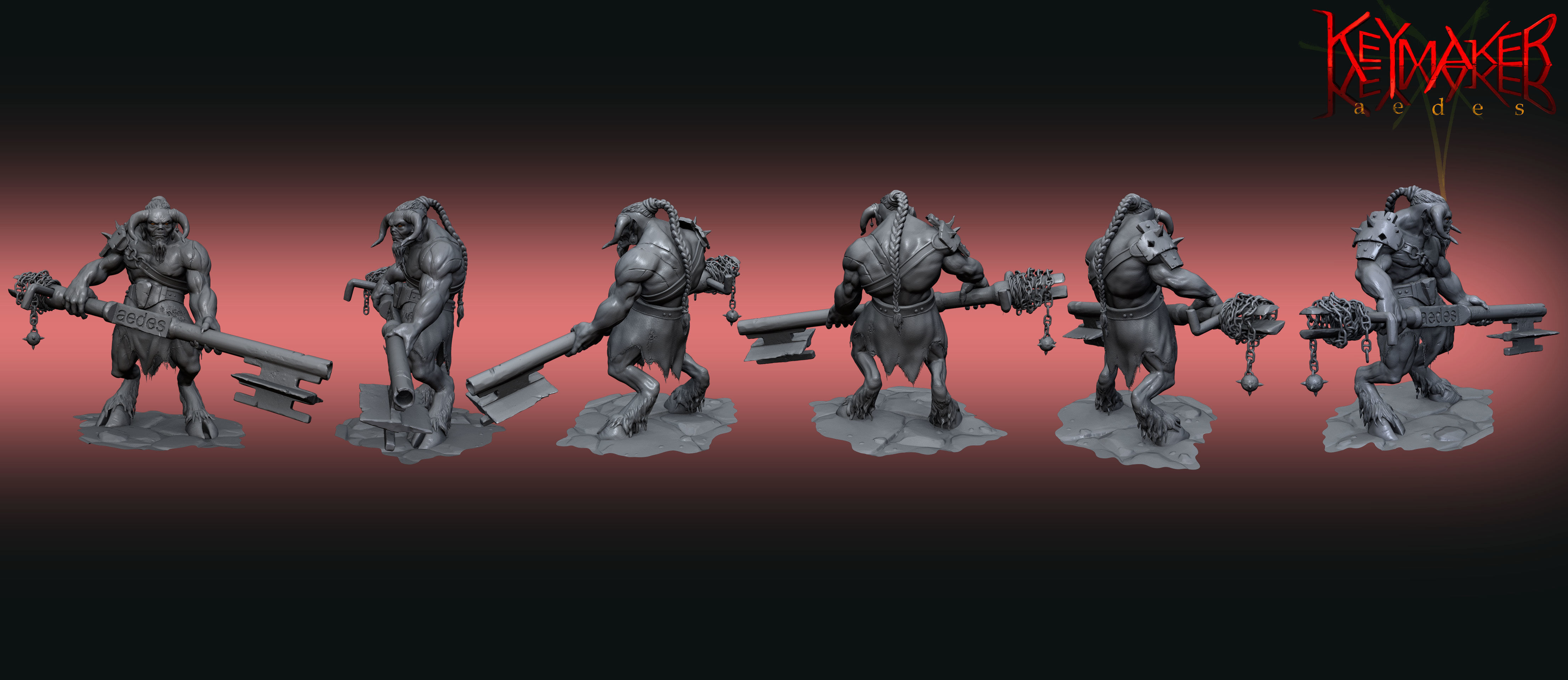 Daemon Keymaker 3D model 3D printable | CGTrader