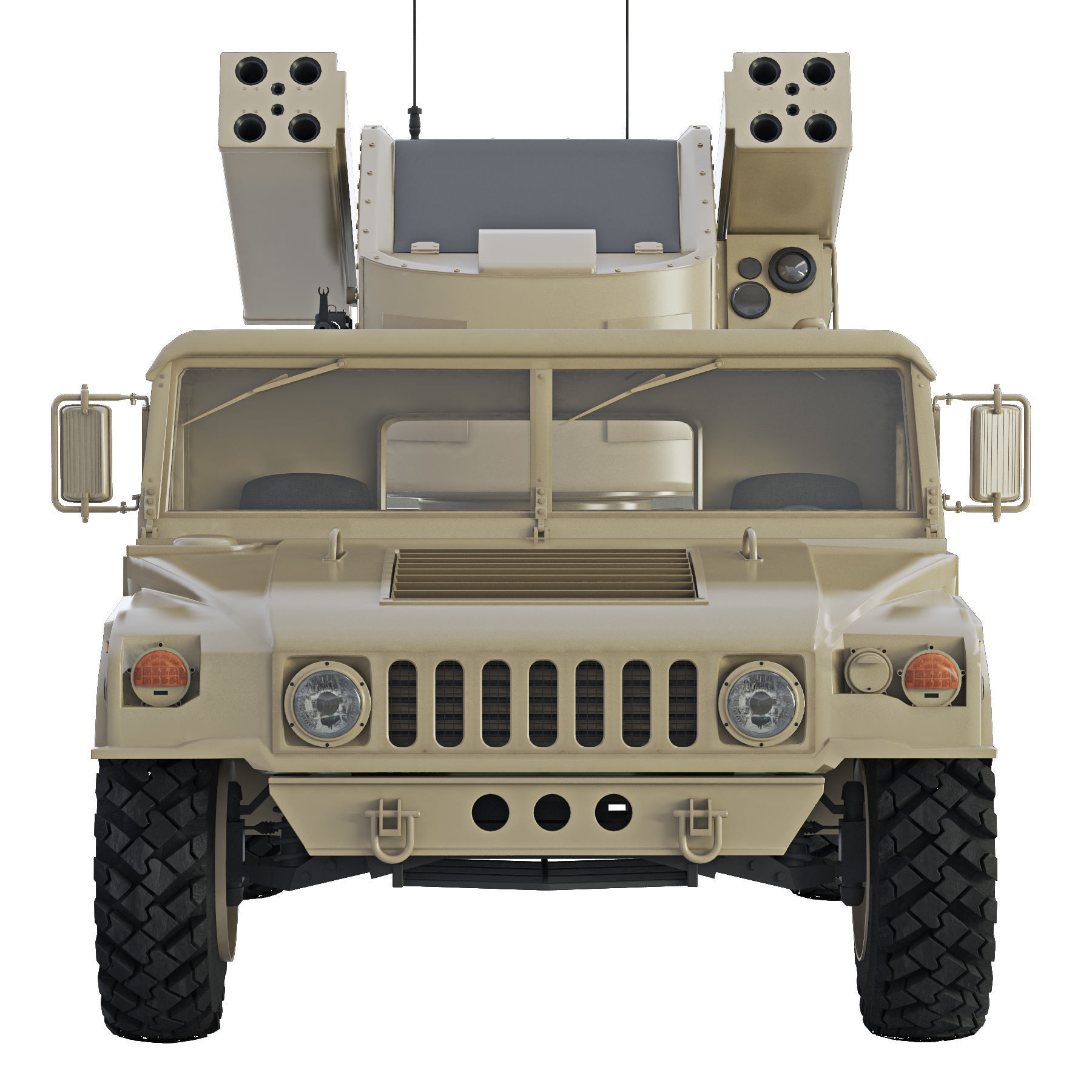 Humvee Military M1097 Avenger 3D model | CGTrader
