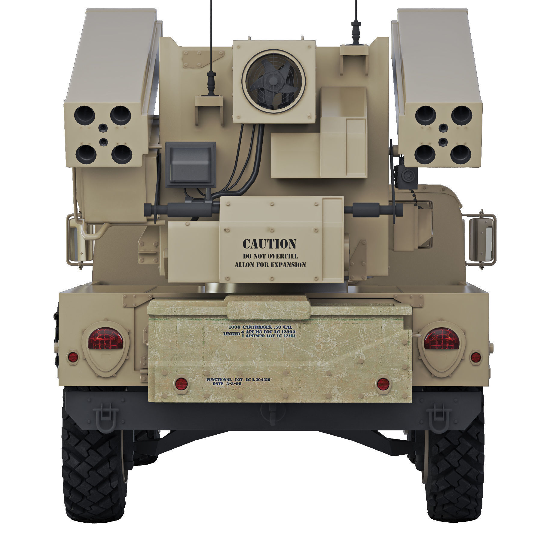 Humvee Military M1097 Avenger 3D model | CGTrader