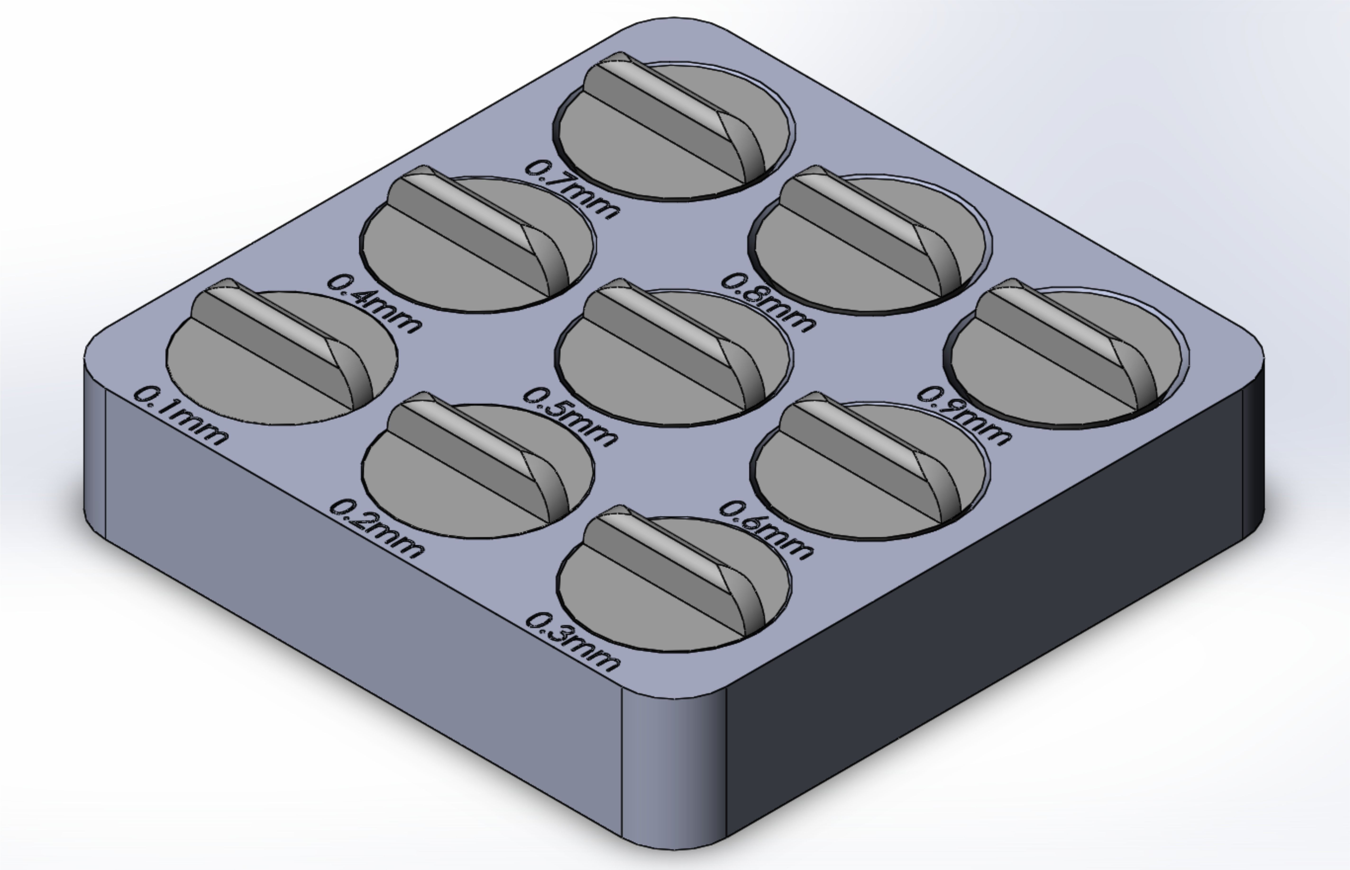 Tolerance test 3D model 3D printable | CGTrader