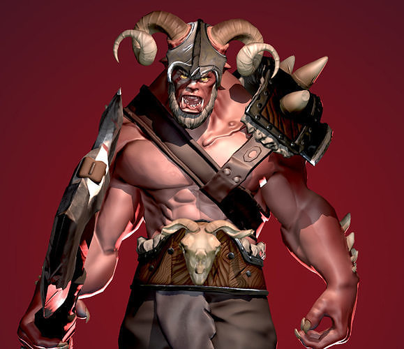 3D model Demon Orc VR / AR / low-poly | CGTrader