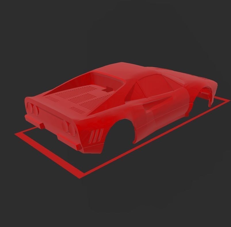 FERRARI 288 GTO BODY SHELL MINI-Z COMPATIBLE READY 3D model 3D ...