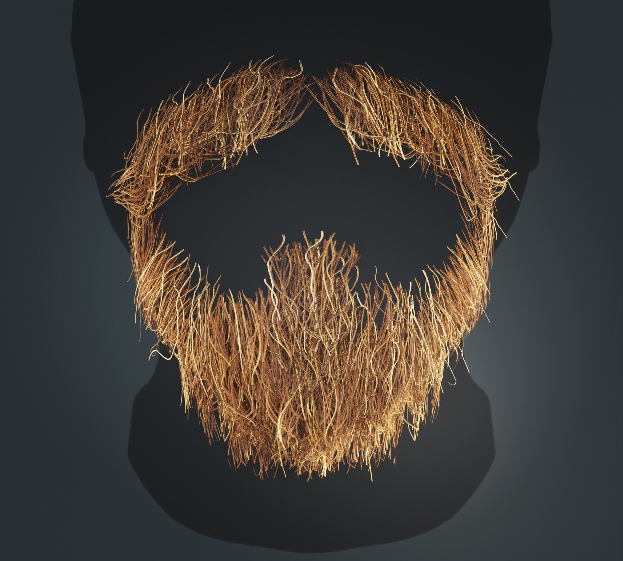 3D model Beard RealTime 10 Version 1 Low Poly VR / AR / low-poly | CGTrader