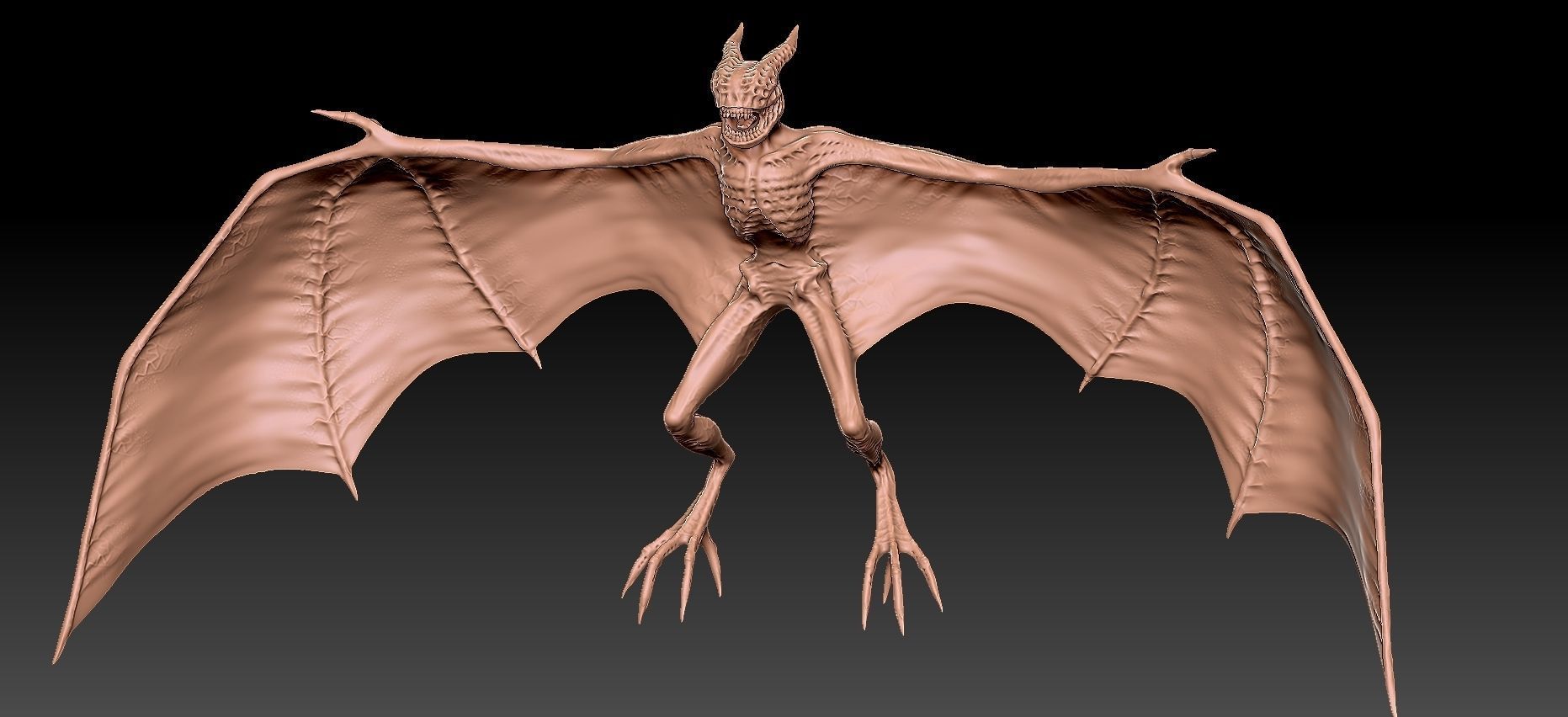 3D model Flying demon VR / AR / low-poly rigged animated | CGTrader