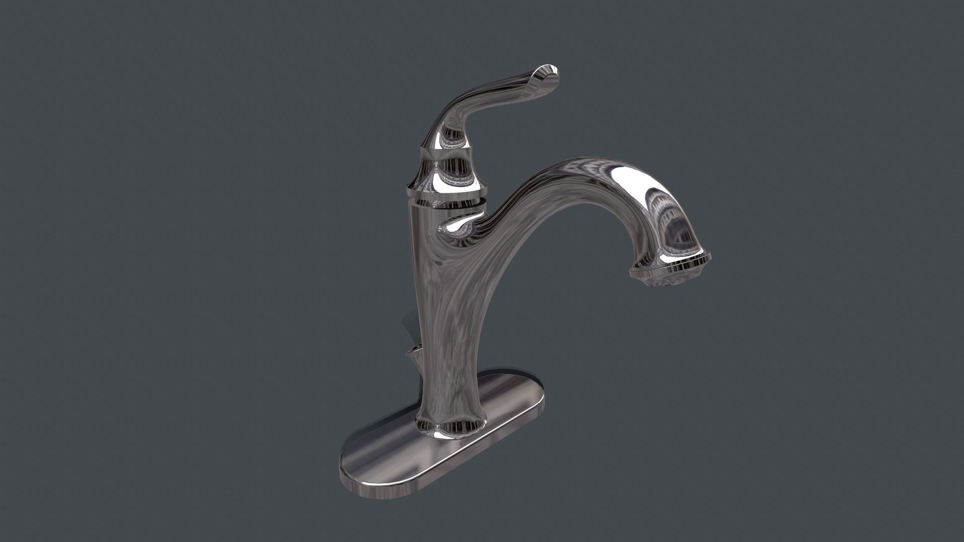 Chrome fauset 3D model | CGTrader