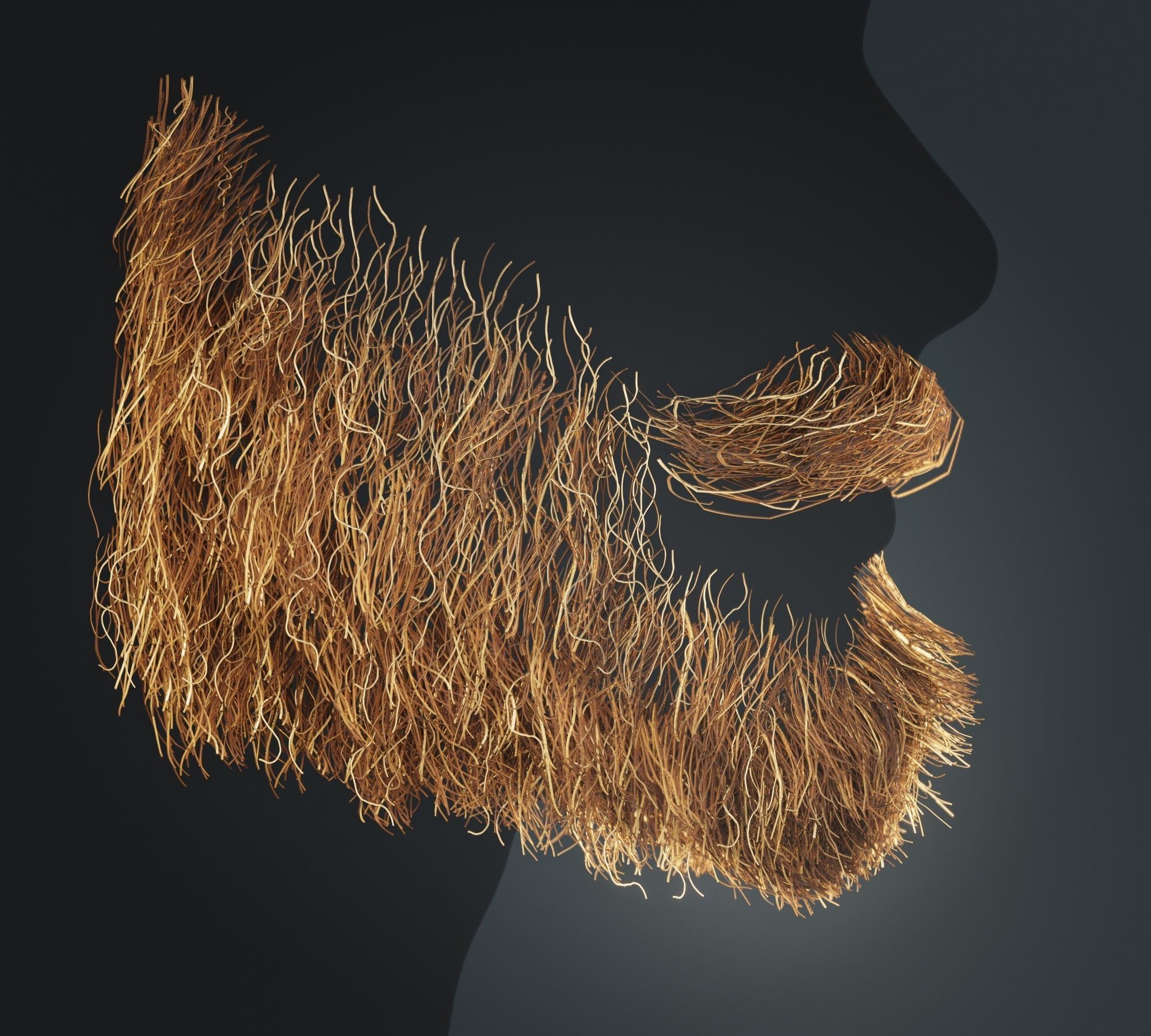 3D model Beard RealTime 13 Version 1 Low Poly VR / AR / low-poly | CGTrader