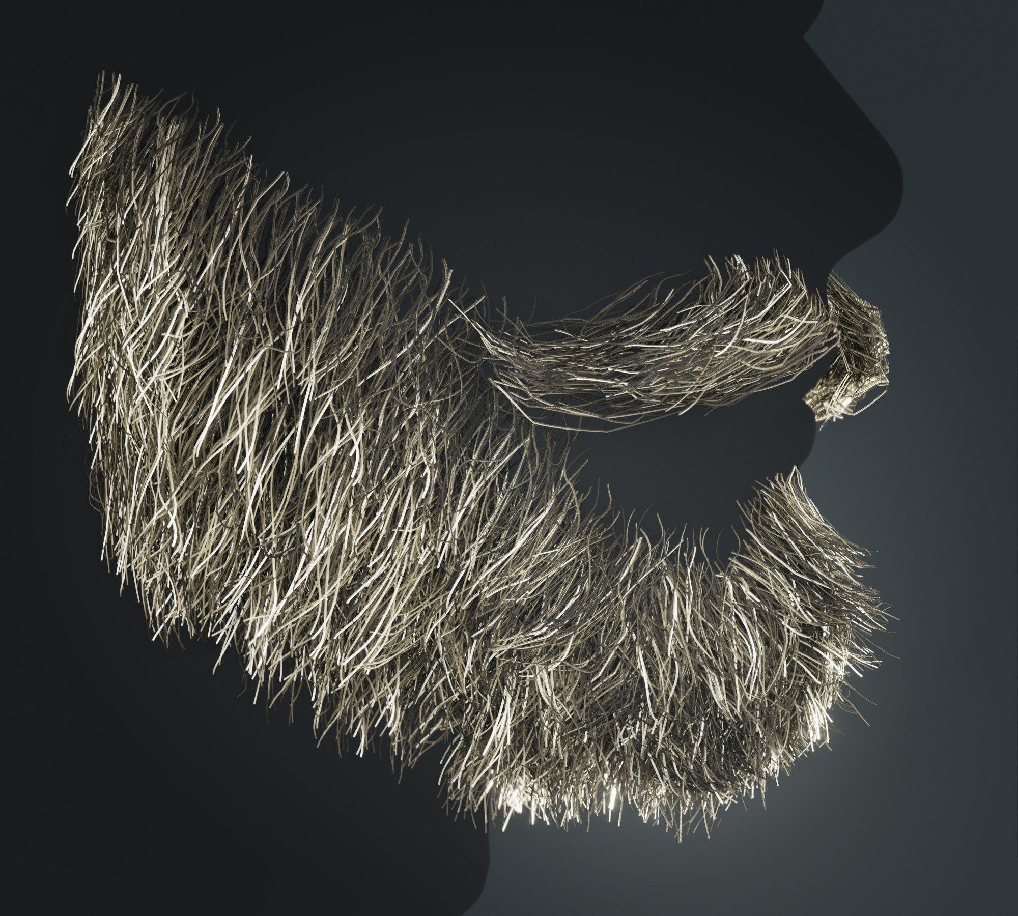 3D model Beard RealTime 14 Version 1 Low Poly VR / AR / low-poly | CGTrader