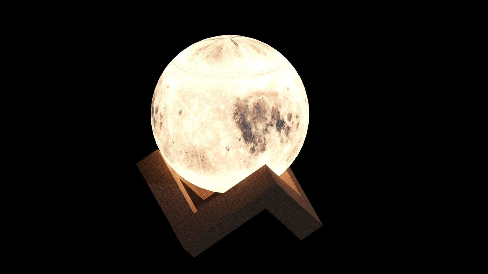 moon table light free 3D model | CGTrader