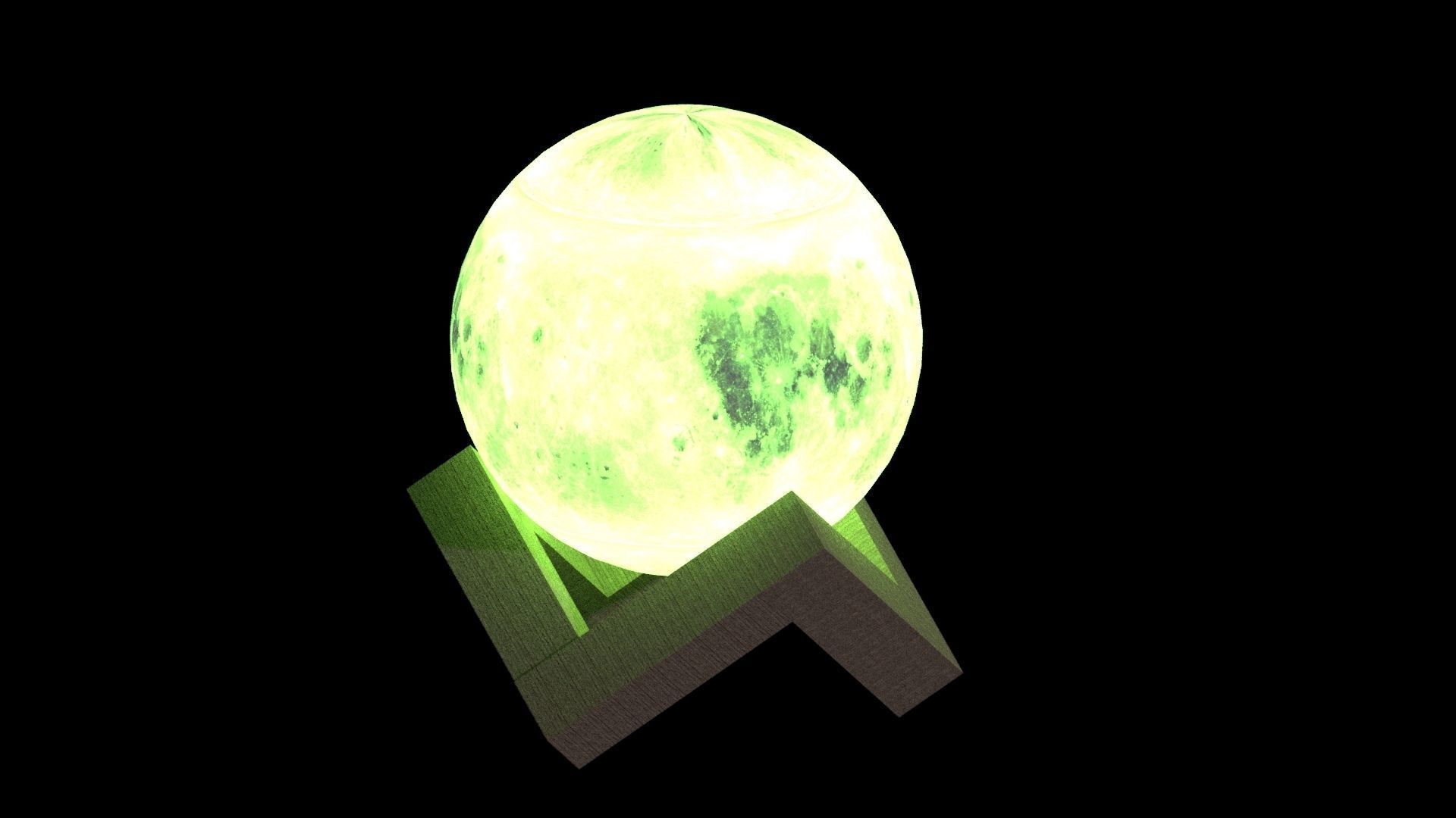 moon table light free 3D model | CGTrader