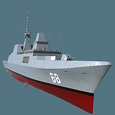 Singapore Navy RSS-68 Formidable Class Frigate 3D model | CGTrader