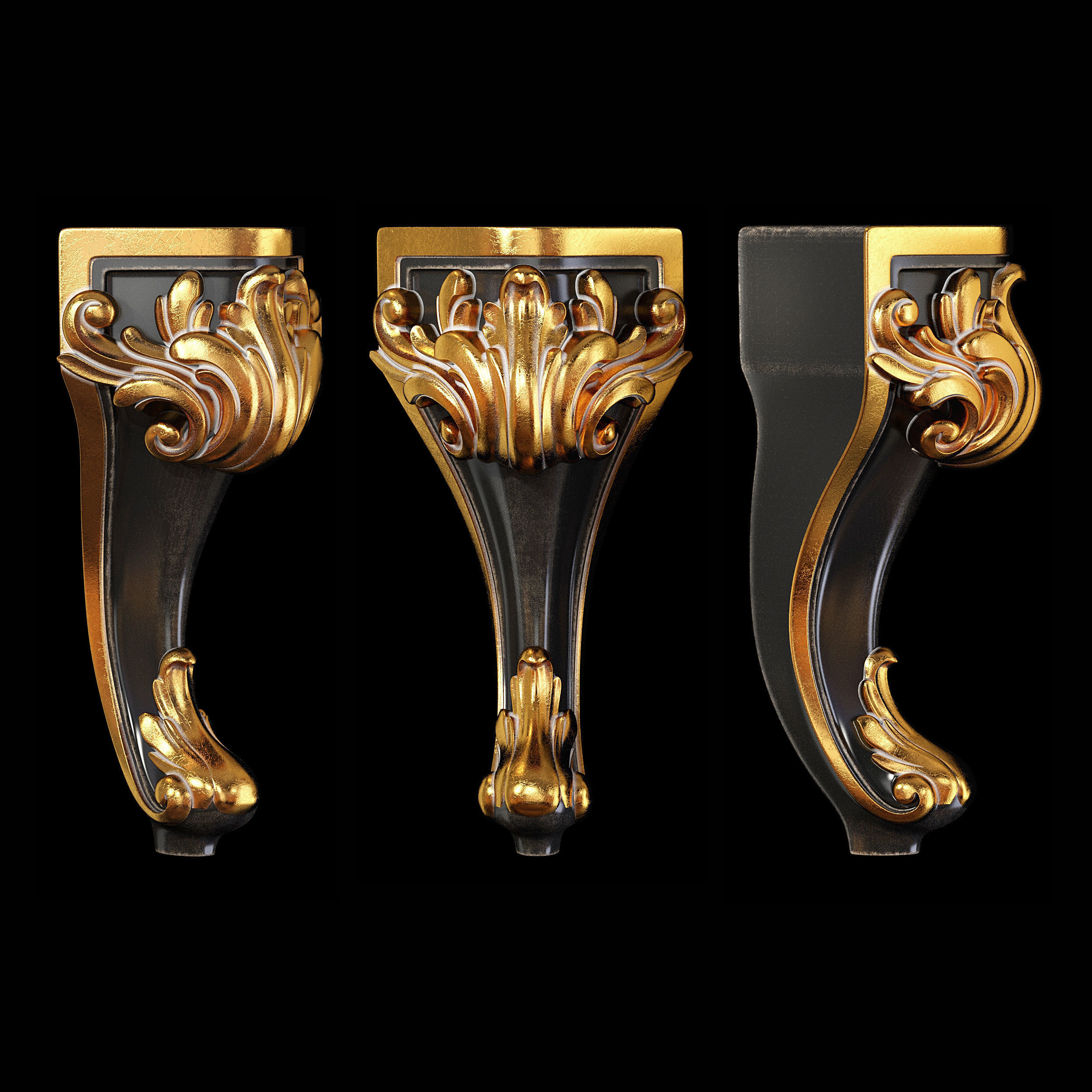 Classic leg 007 3D model | CGTrader