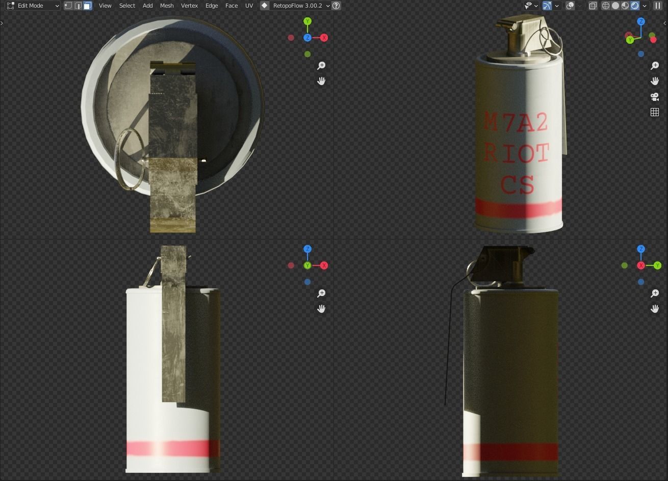 3D model CS Gas Grenade VR / AR / low-poly | CGTrader