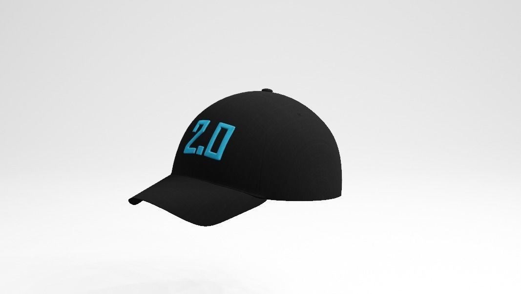 3D model Black Cap VR / AR / low-poly | CGTrader