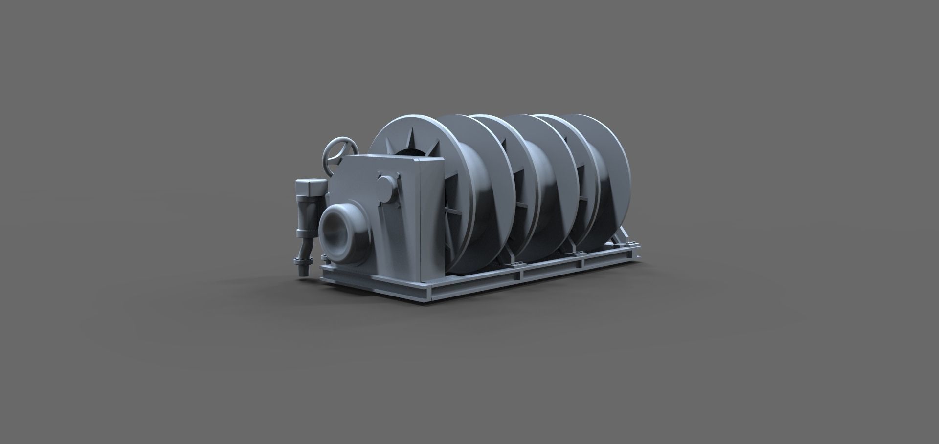 Storage winch for Nordic Vessel 3D model 3D printable | CGTrader