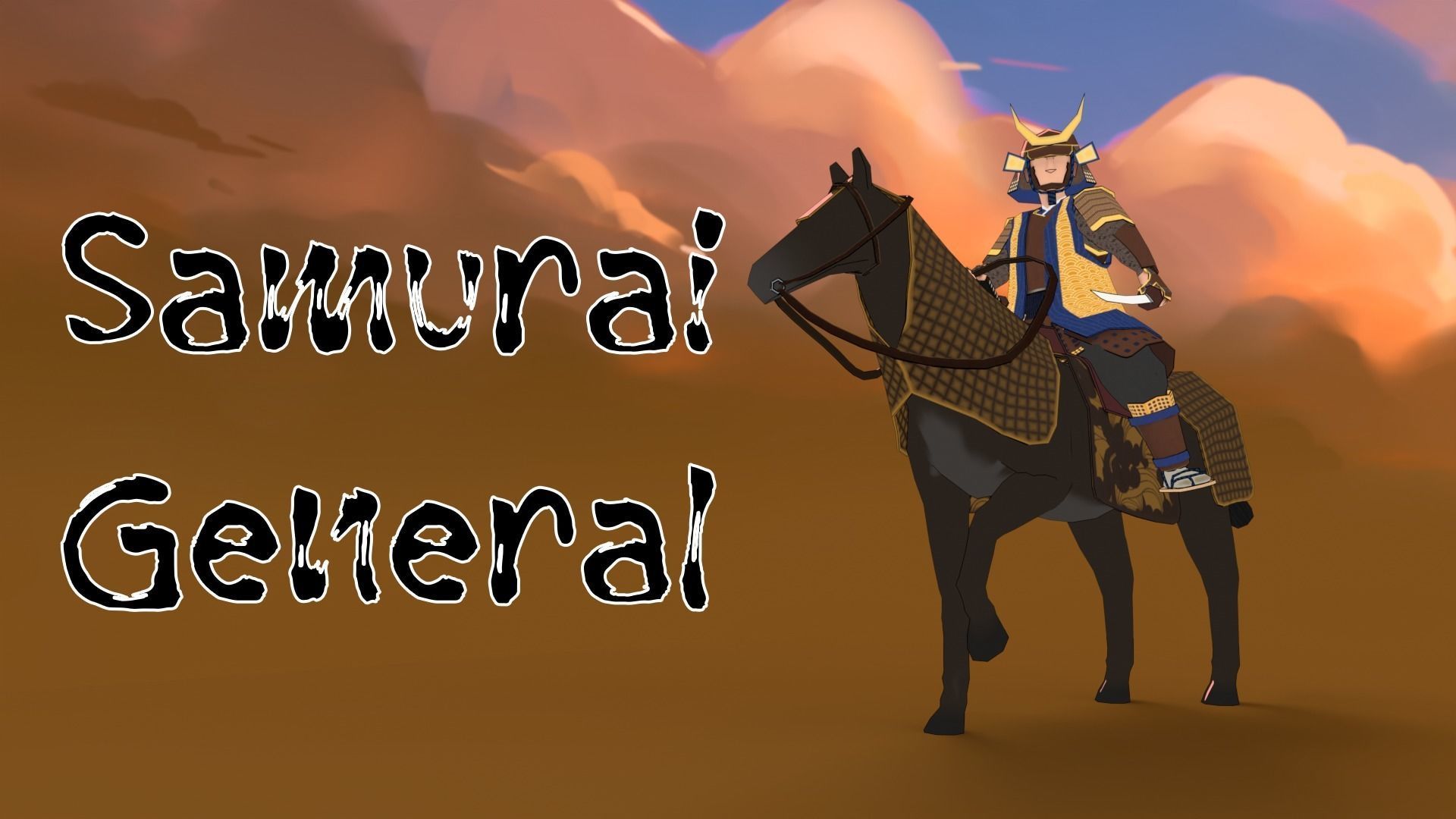 3D model Samurai General Stylized VR / AR / low-poly | CGTrader