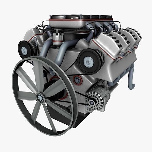 car engine 3D model | CGTrader