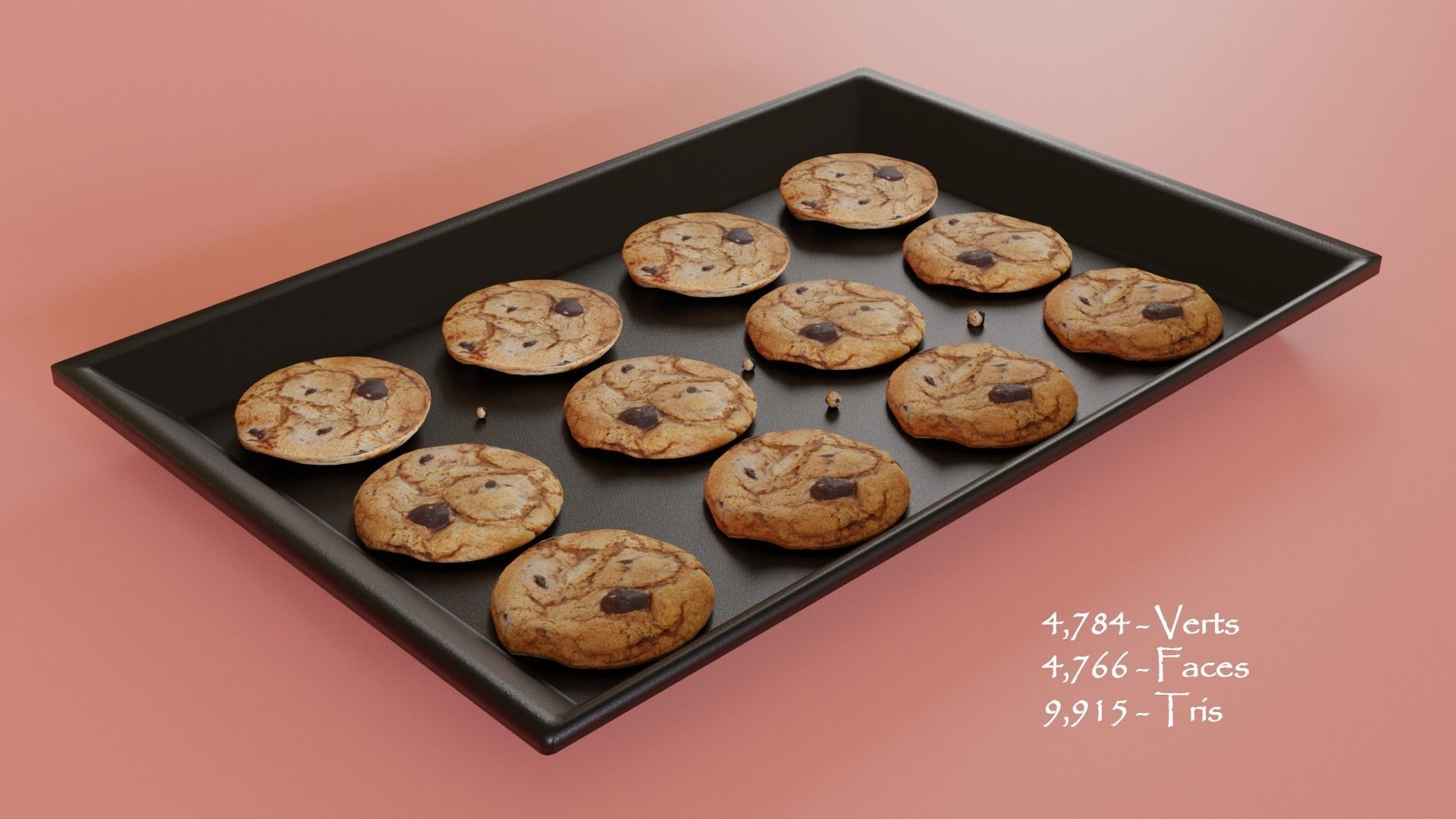 Cookies Low poly set in glass jar 3D model | CGTrader