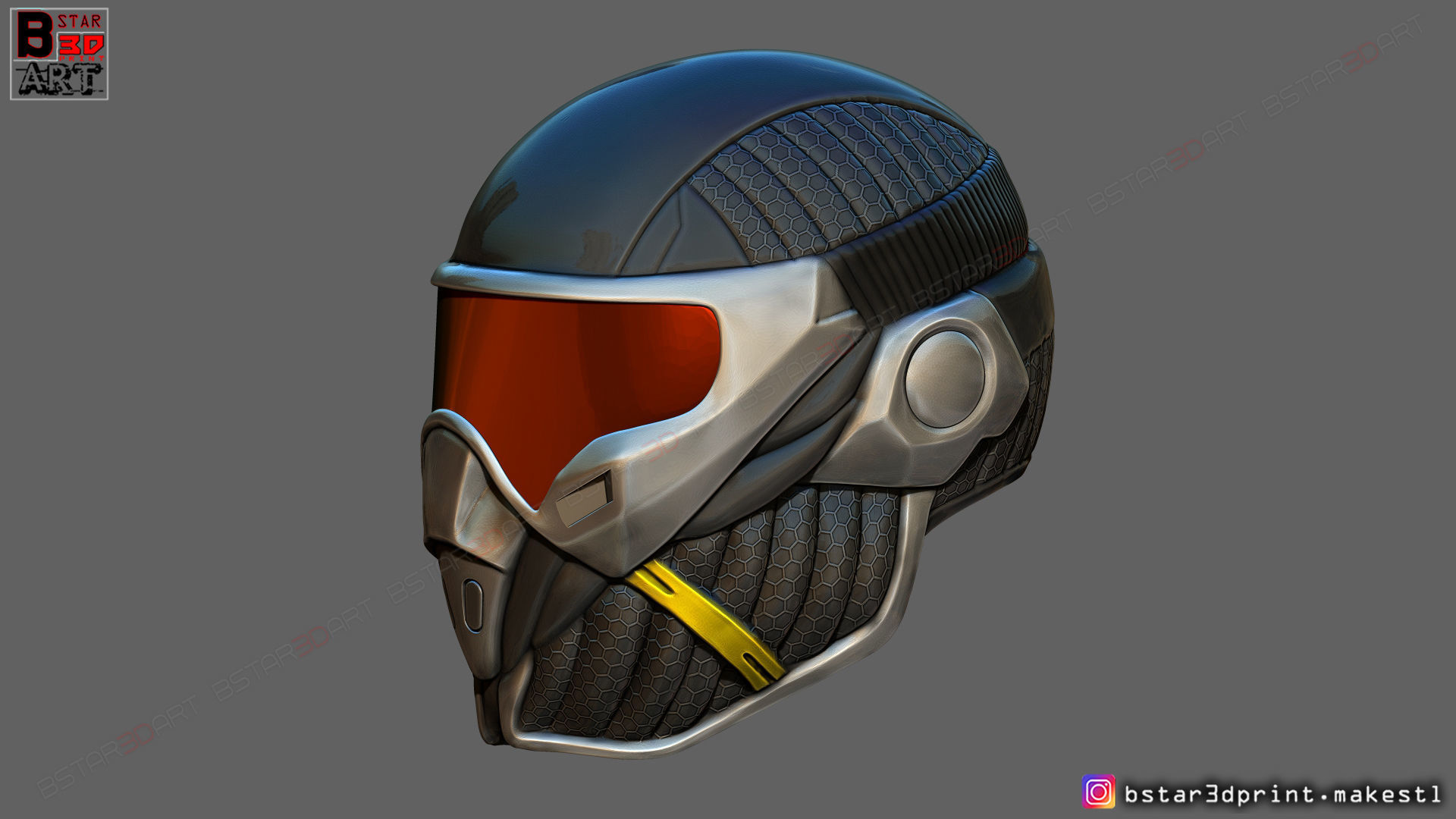 CRYSIS Helmet 3D model 3D printable | CGTrader
