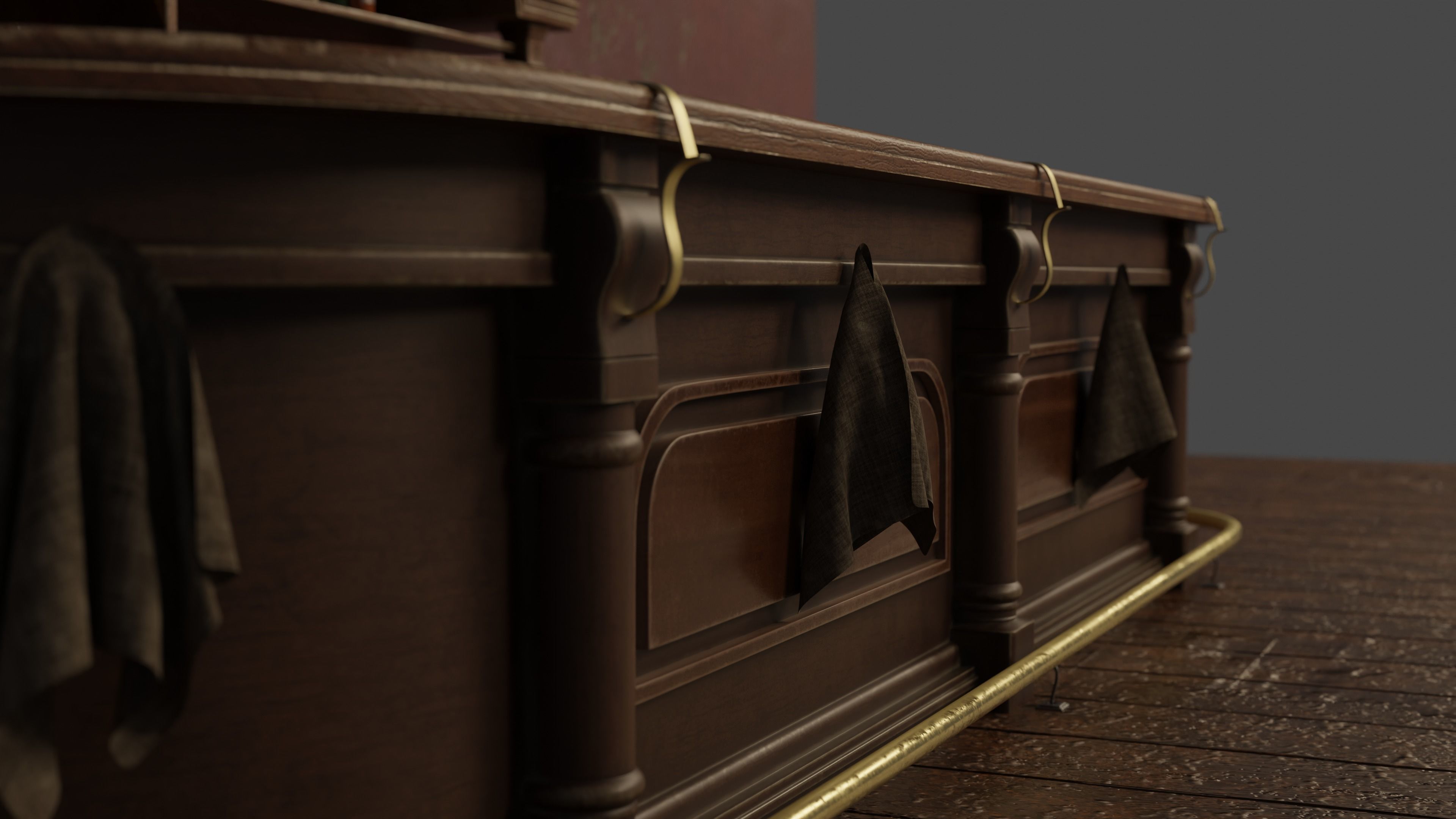 Western Saloon Interior 3D model | CGTrader