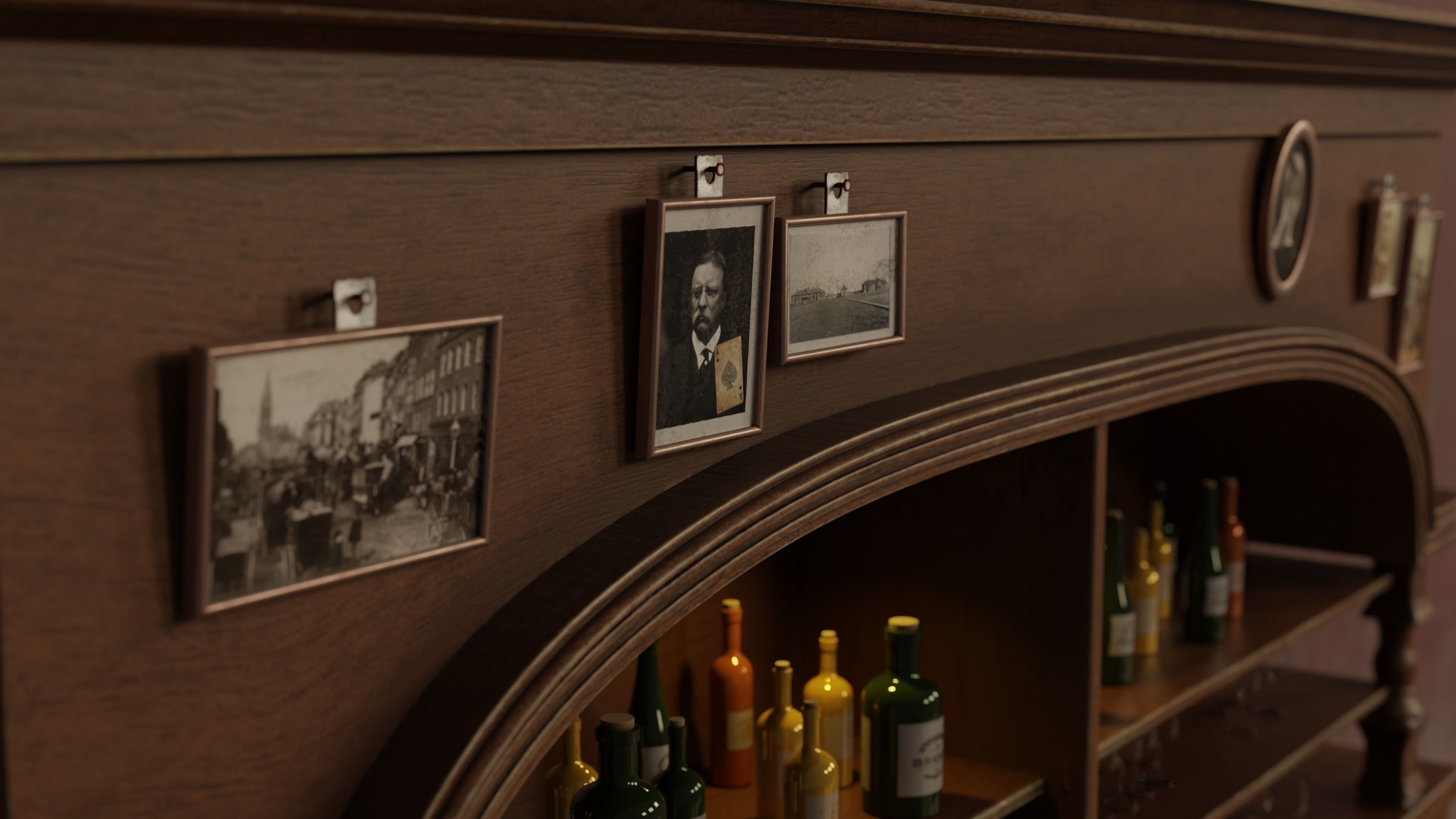 Western Saloon Interior 3D model | CGTrader