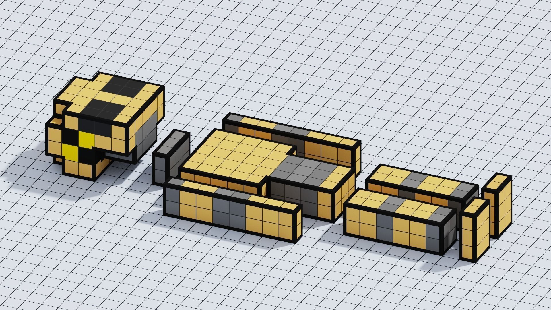 3D model Voxel Human T13 VR / AR / low-poly | CGTrader