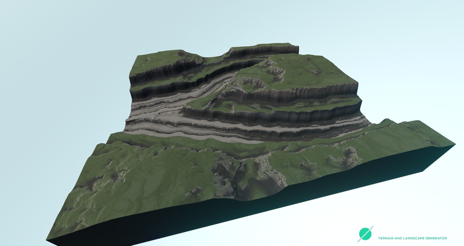 Plateau River 05 3D model | CGTrader