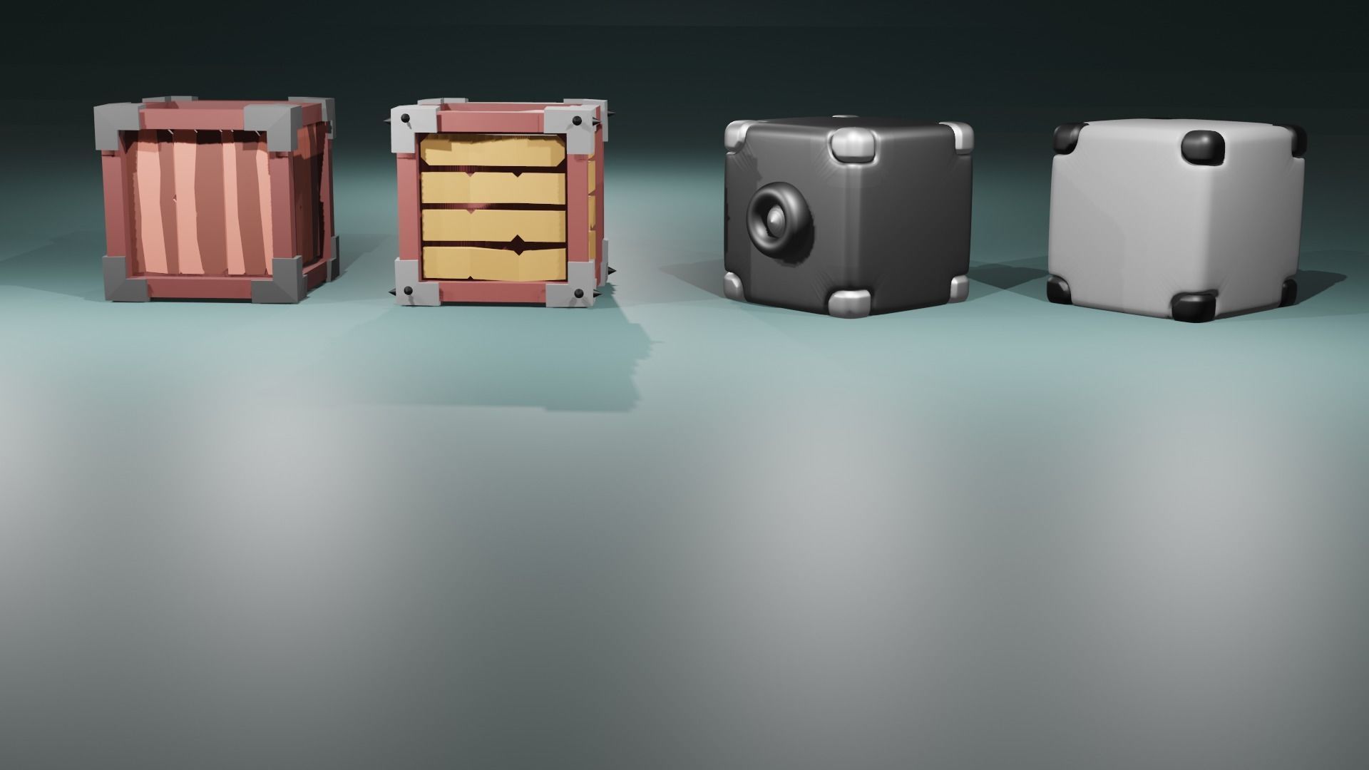 3D model Low poly box pack for games VR / AR / low-poly | CGTrader