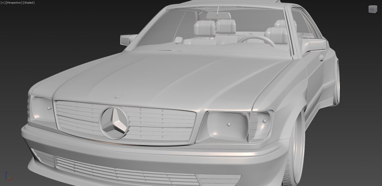 MERCEDES SEC ULTRA WIDE STANCE 3D model | CGTrader