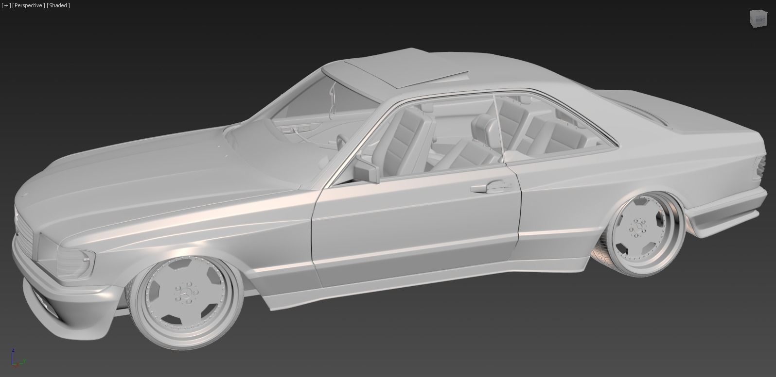 MERCEDES SEC ULTRA WIDE STANCE 3D model | CGTrader