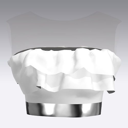 DRESS DRESS top with ruffles 3D model | CGTrader