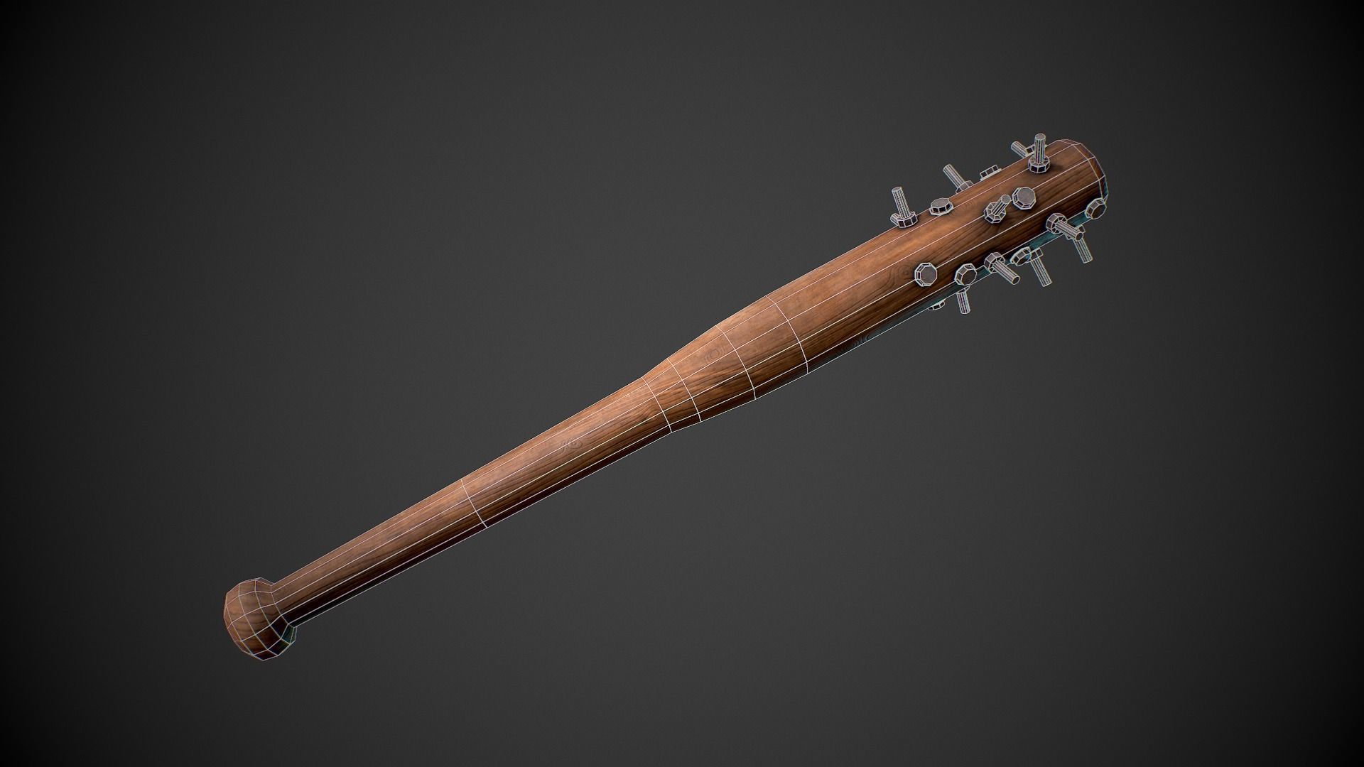 3D model Spiked Baseball Bat Weapon VR / AR / low-poly | CGTrader