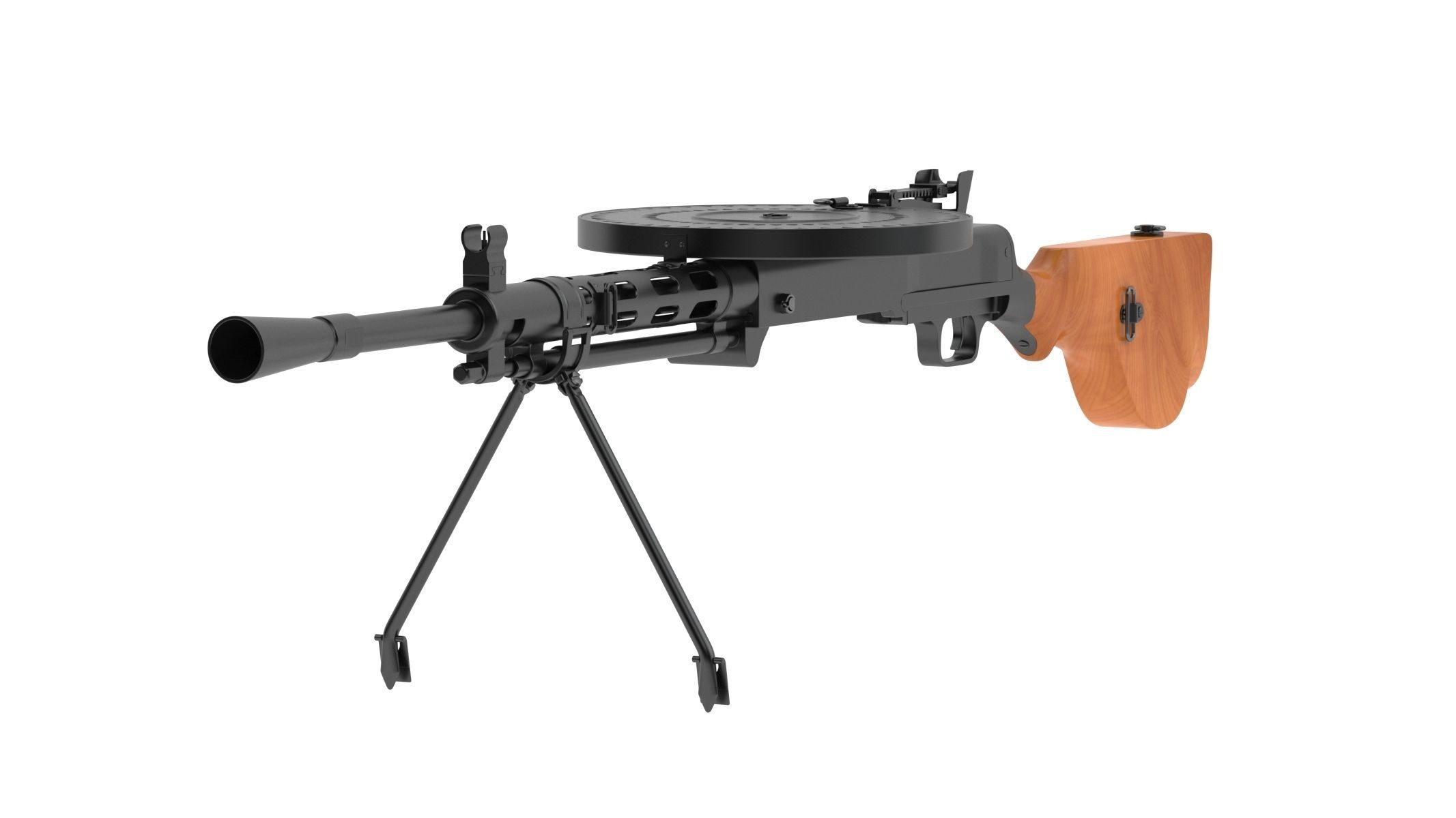 Degtyaryov machine gun 3D model | CGTrader