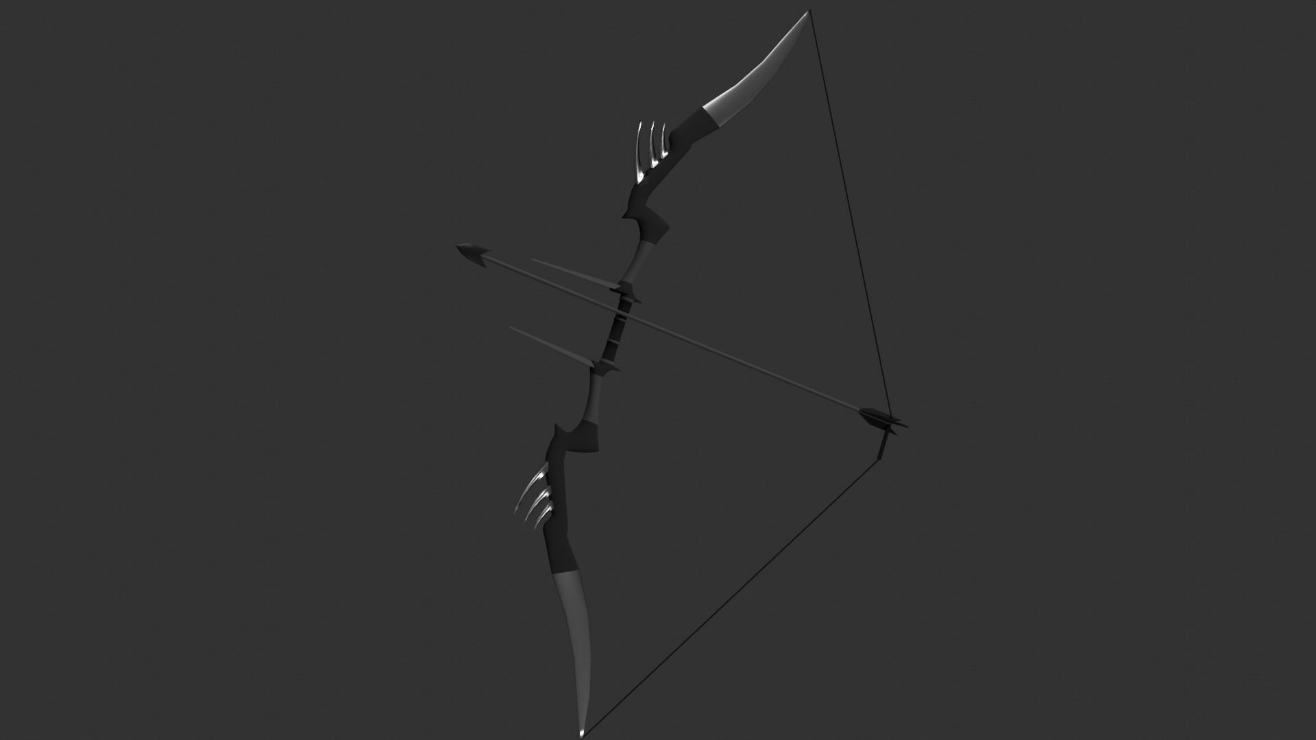 3D model Fantasy Demon Bow VR / AR / low-poly | CGTrader