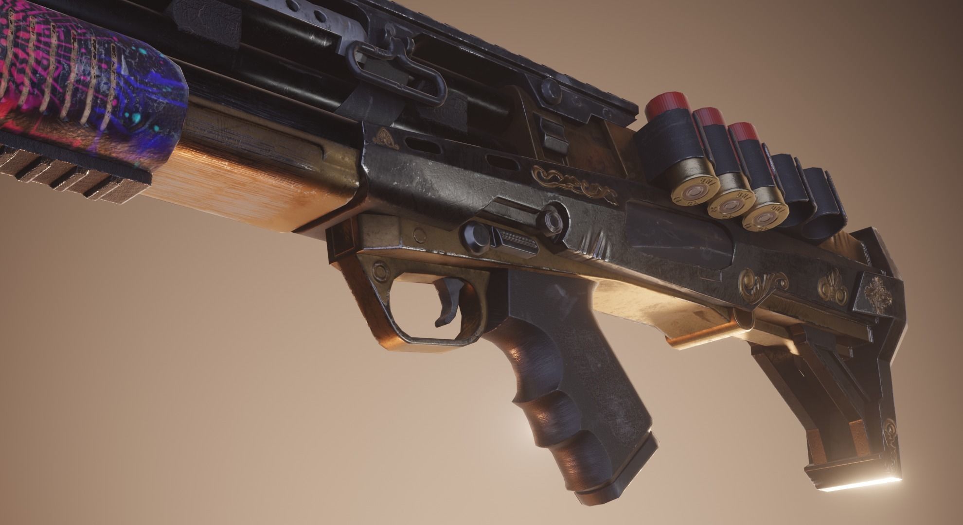 3D model Cool Gun VR / AR / low-poly | CGTrader