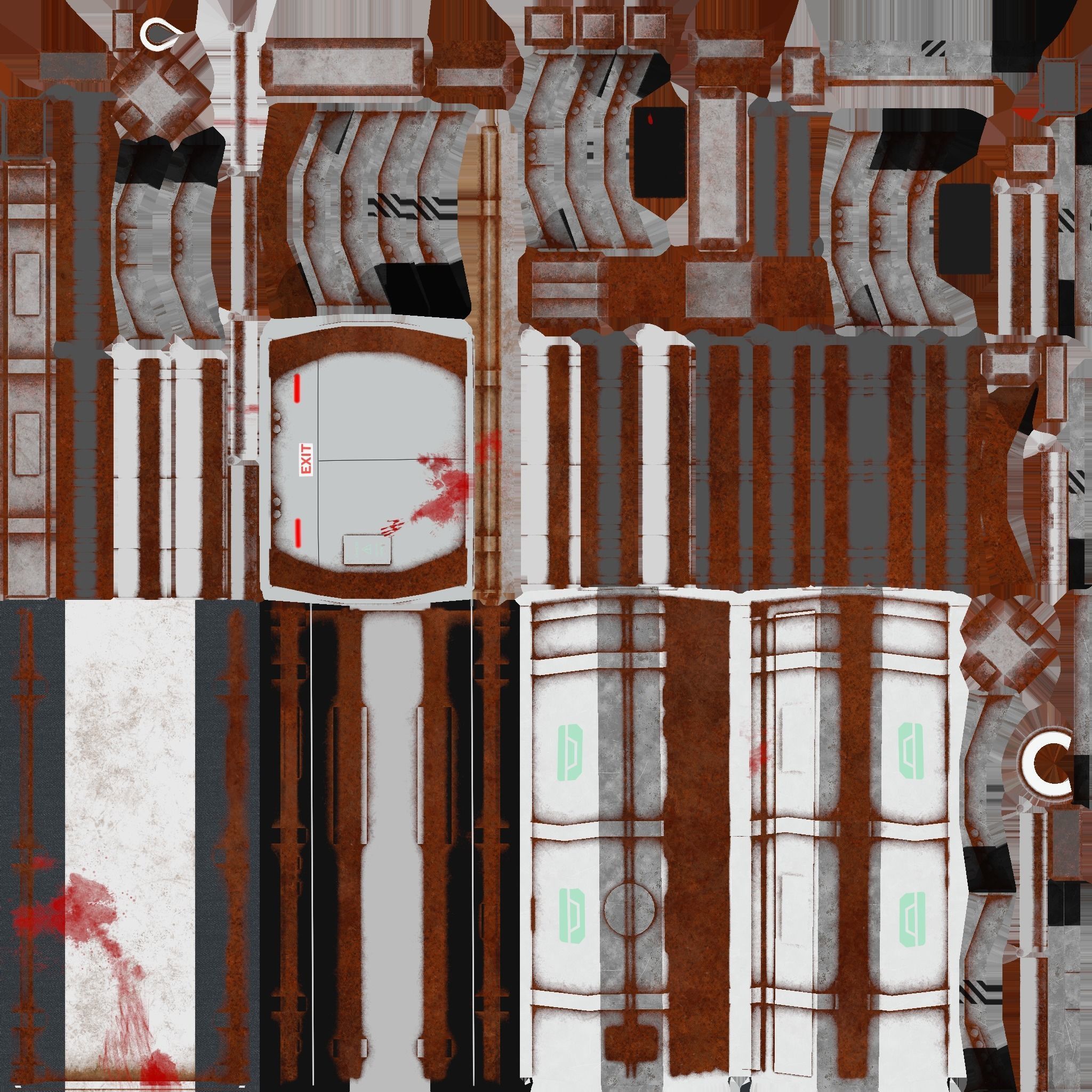 3D model Rust Crime Scene SciFi Backdrop - Scenery Full Perm VR / AR ...