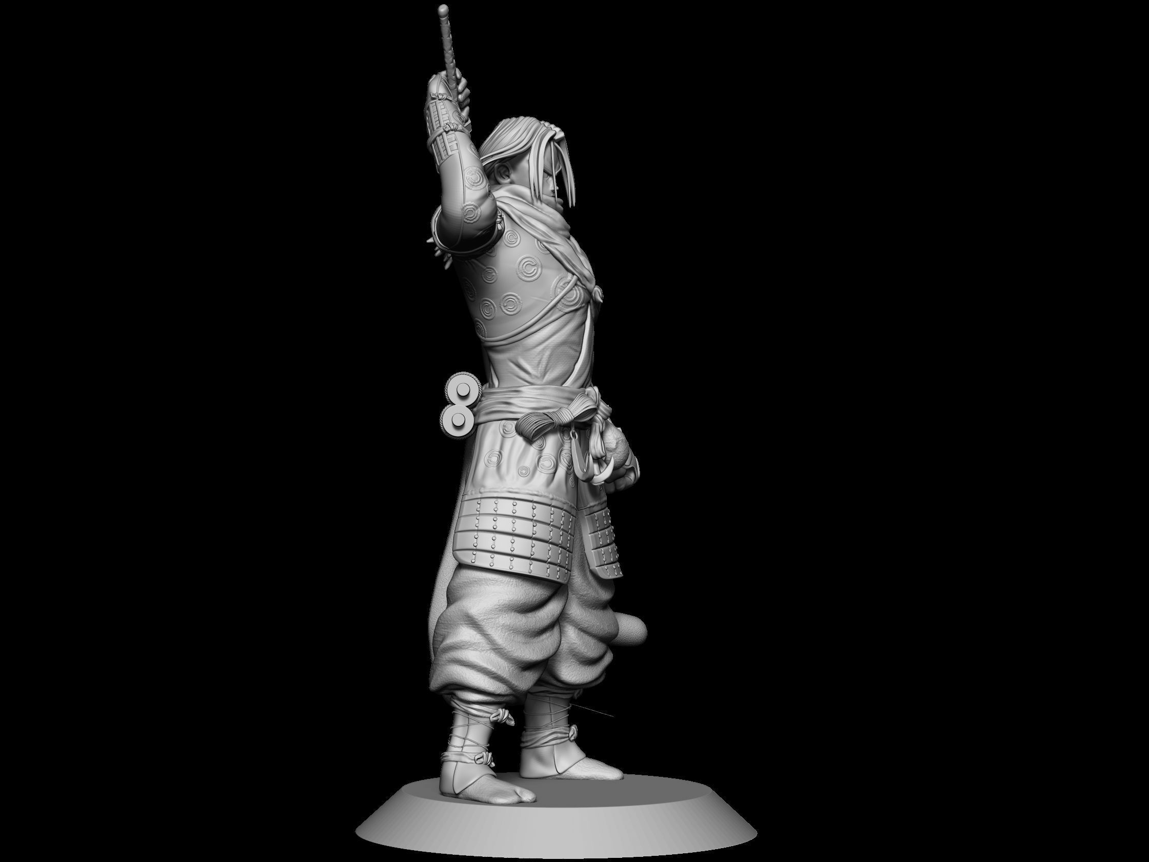 trunks Samurai 3D model 3D printable | CGTrader