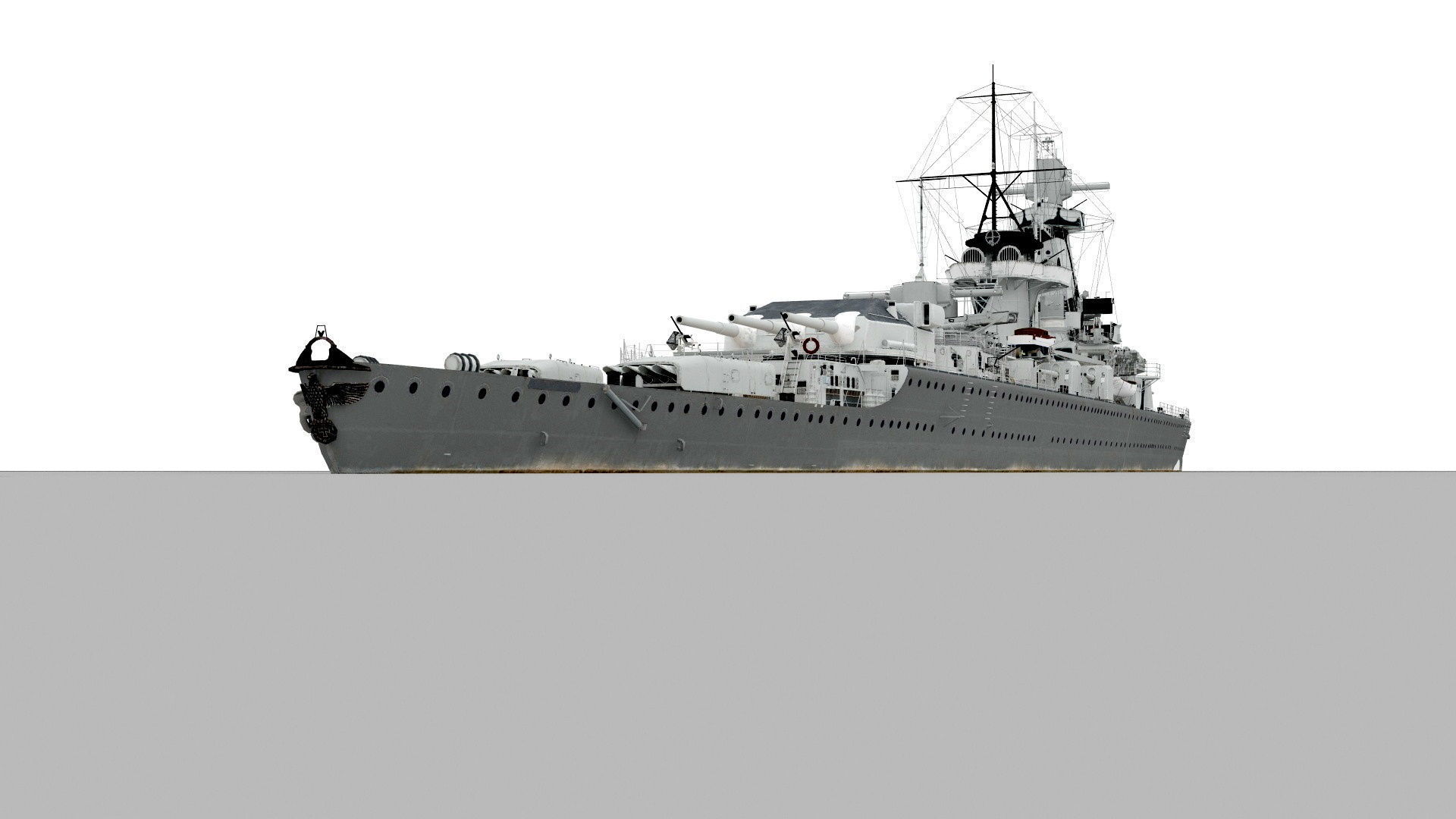 Admiral Graf Spee 3D model | CGTrader