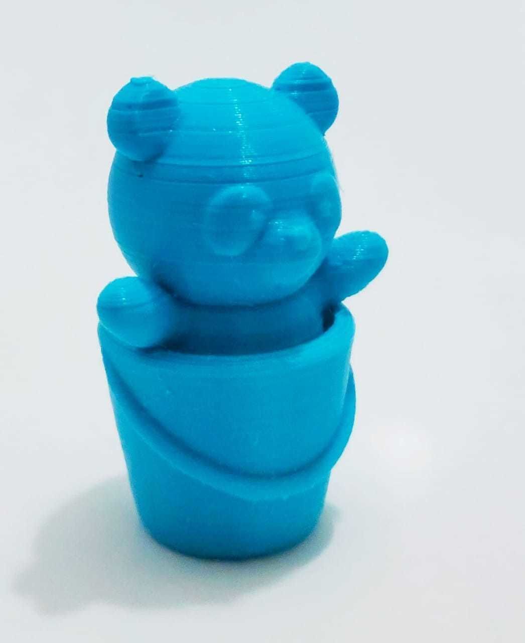 Panda Bucket 3D model 3D printable | CGTrader