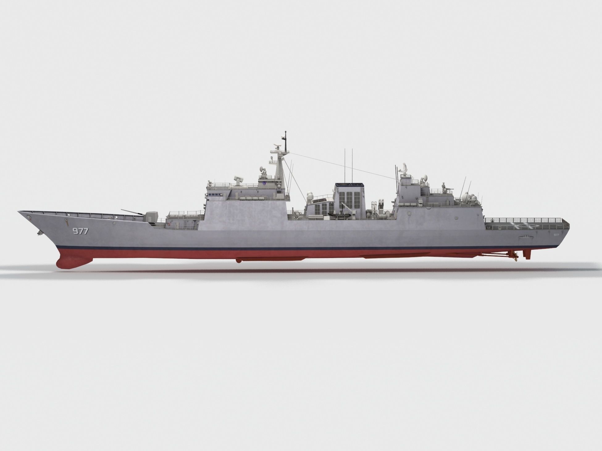 ROKS Dae Jo-yeong DDH-977 KDX-2 Class 3D model | CGTrader
