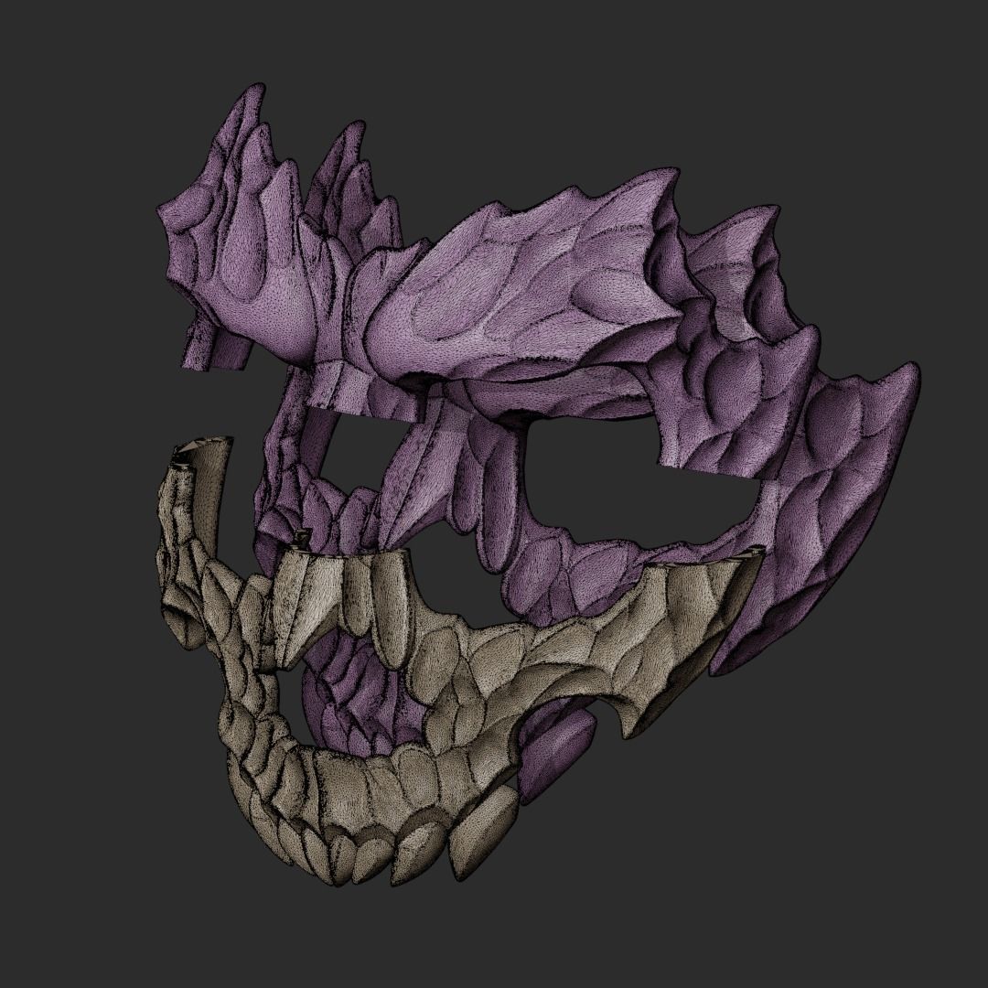 Skull Face Mask 3D model 3D printable | CGTrader