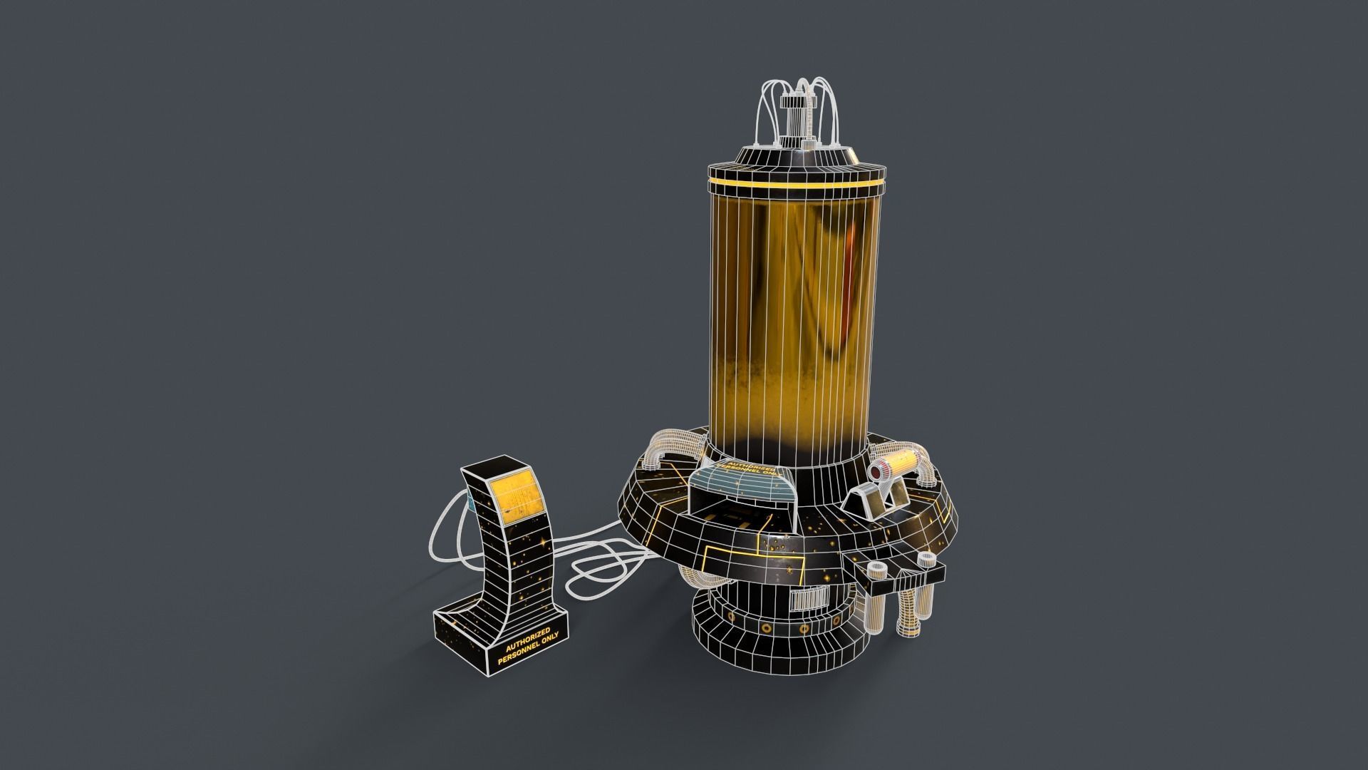 3D model Sci-Fi Production Machine 03 VR / AR / low-poly | CGTrader