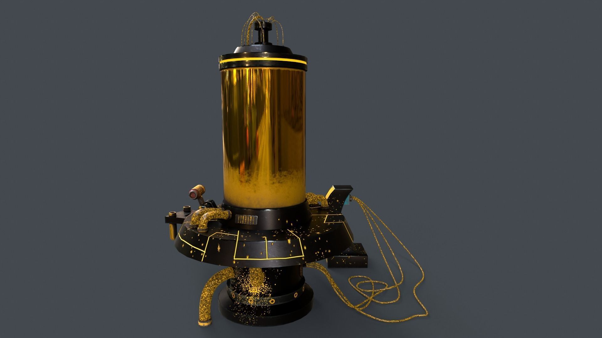 3D model Sci-Fi Production Machine 03 VR / AR / low-poly | CGTrader