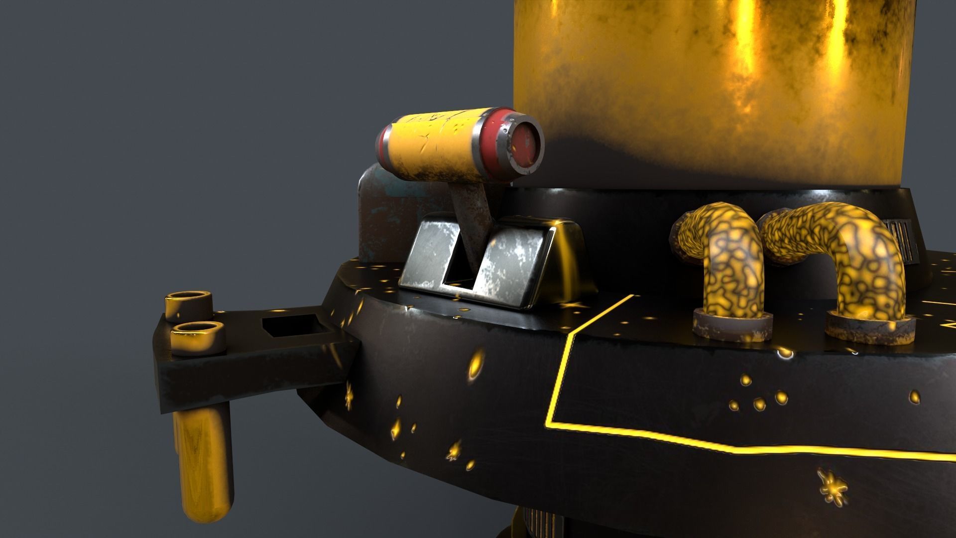 3D model Sci-Fi Production Machine 03 VR / AR / low-poly | CGTrader