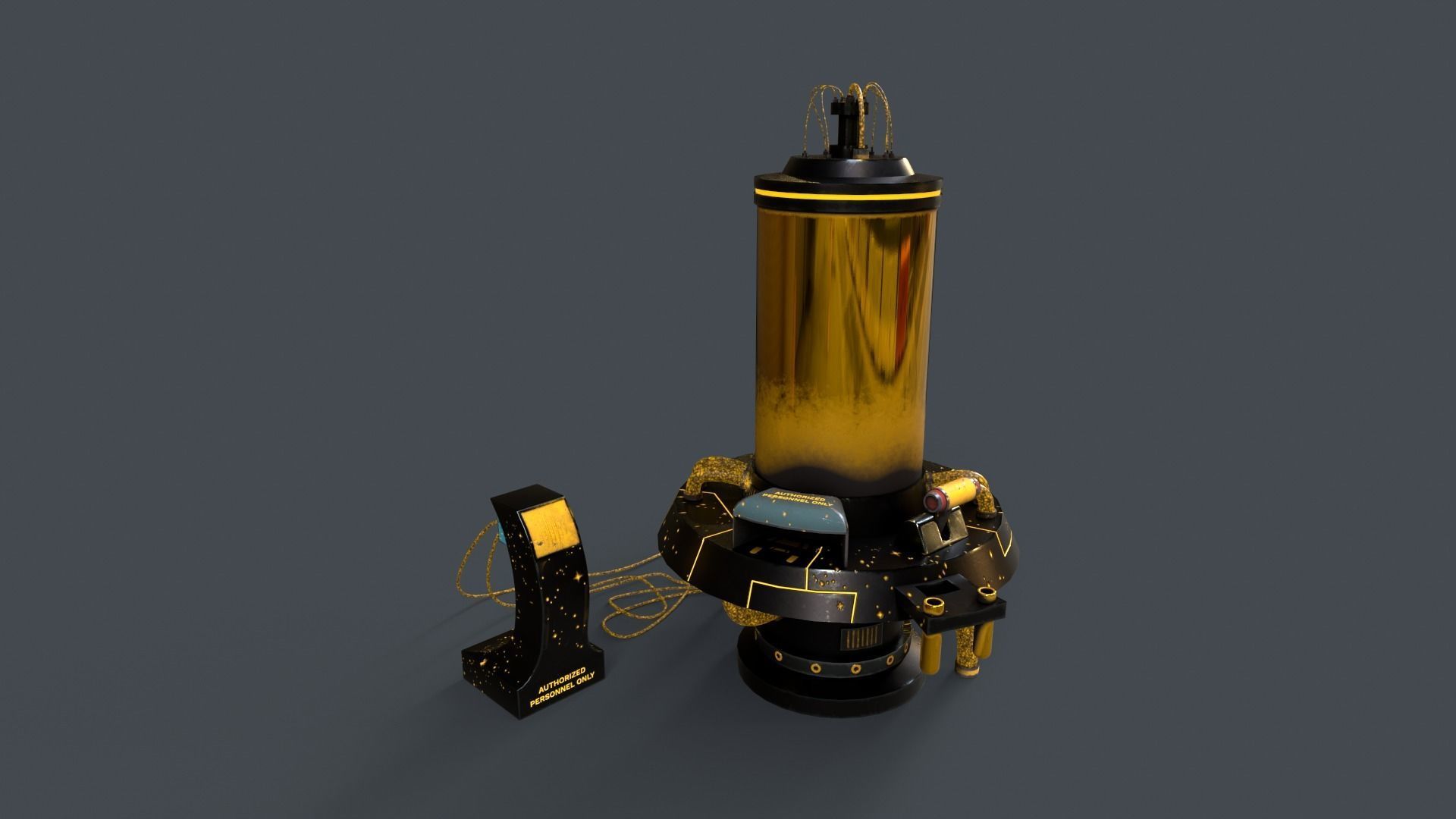 3D model Sci-Fi Production Machine 03 VR / AR / low-poly | CGTrader