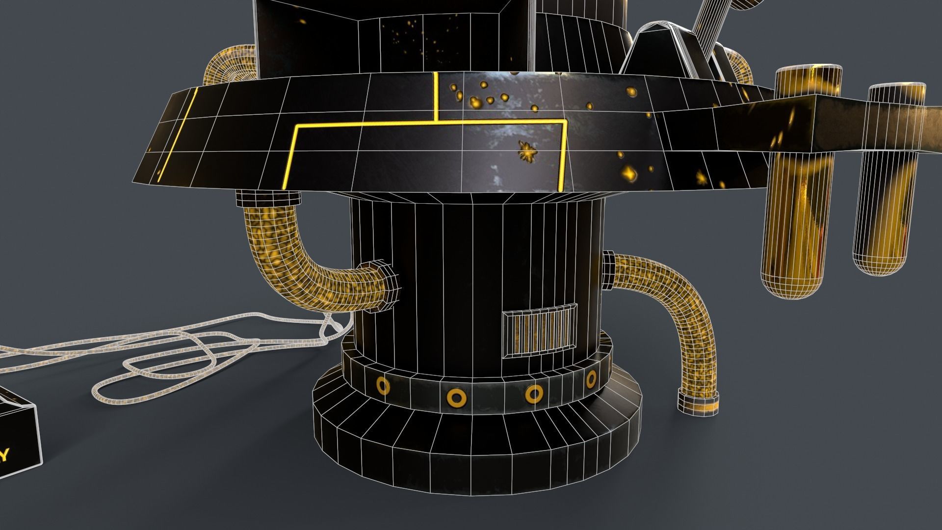 3D model Sci-Fi Production Machine 03 VR / AR / low-poly | CGTrader