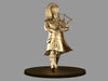 Bagpiper 3D model Fat Man in Gold Color 3D model | CGTrader