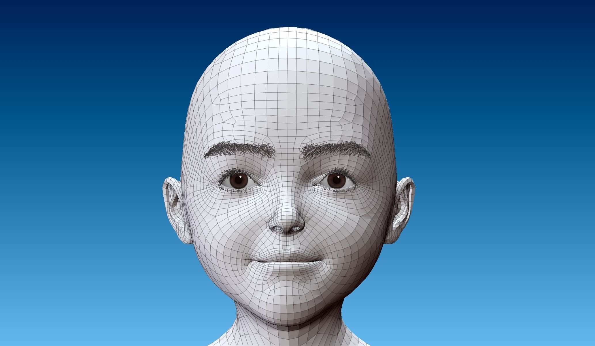 3D model Realistic child base mesh VR / AR / low-poly | CGTrader